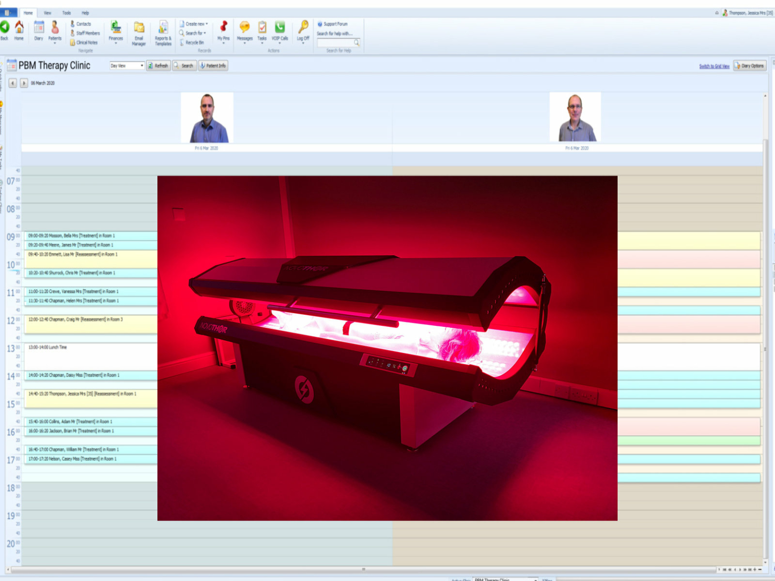 NovoTHOR Whole Body PBM Therapy Light Bed Pod